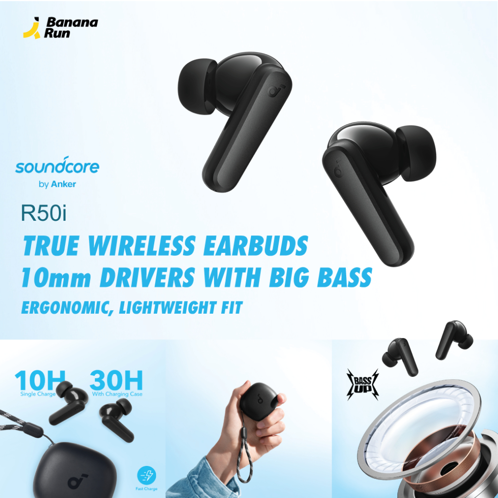 Soundcore R50i หูฟังบลูทูธ [รับประกัน 18 เดือน] BananaRun | Shopee Thailand