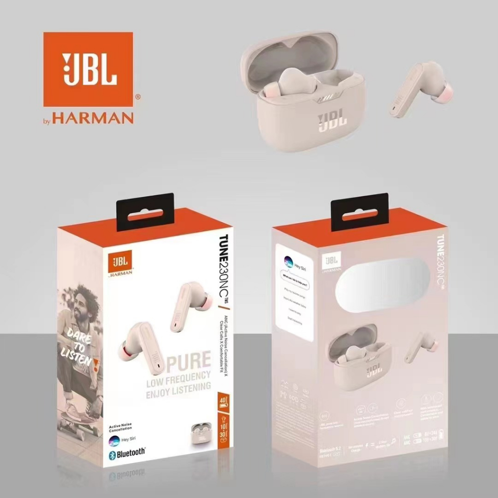 หูฟังบลูทูธ JB_L Tune 230NC TWS หูฟังบลูทูธ True Wireless Earbuds Bluetooth Microphoneหูฟังกัน ...