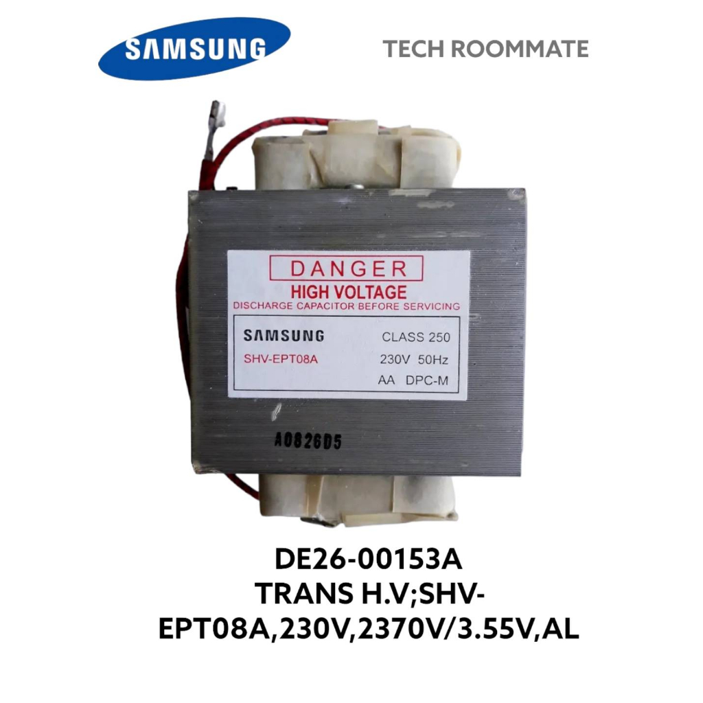 อะไหล่แท้ศูนย์/หม้อแปลงไมโครเวฟซัมซุง/SAMSUNG/DE26-00153A/TRANS H.V;SHV ...