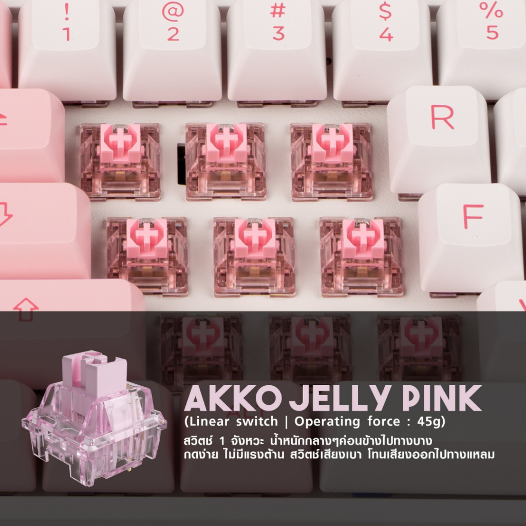 คีย์บอร์ด Akko 3068B Plus Prunus Lannesiana RGB Bluetooth Wireless ...