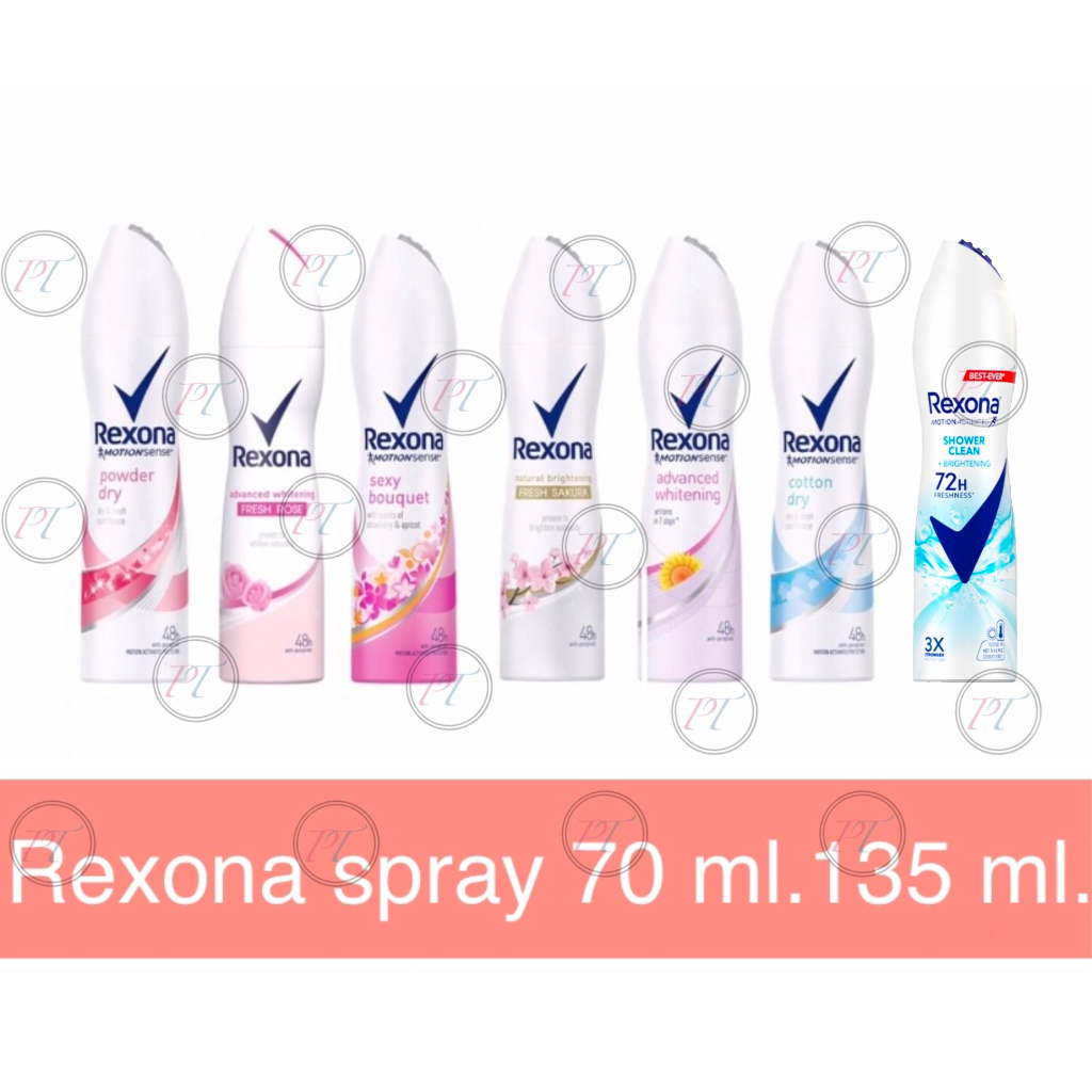 Rexona เรโซนา พาวเดอร์ ดราย สเปรย์ 135 มล. | Shopee Thailand