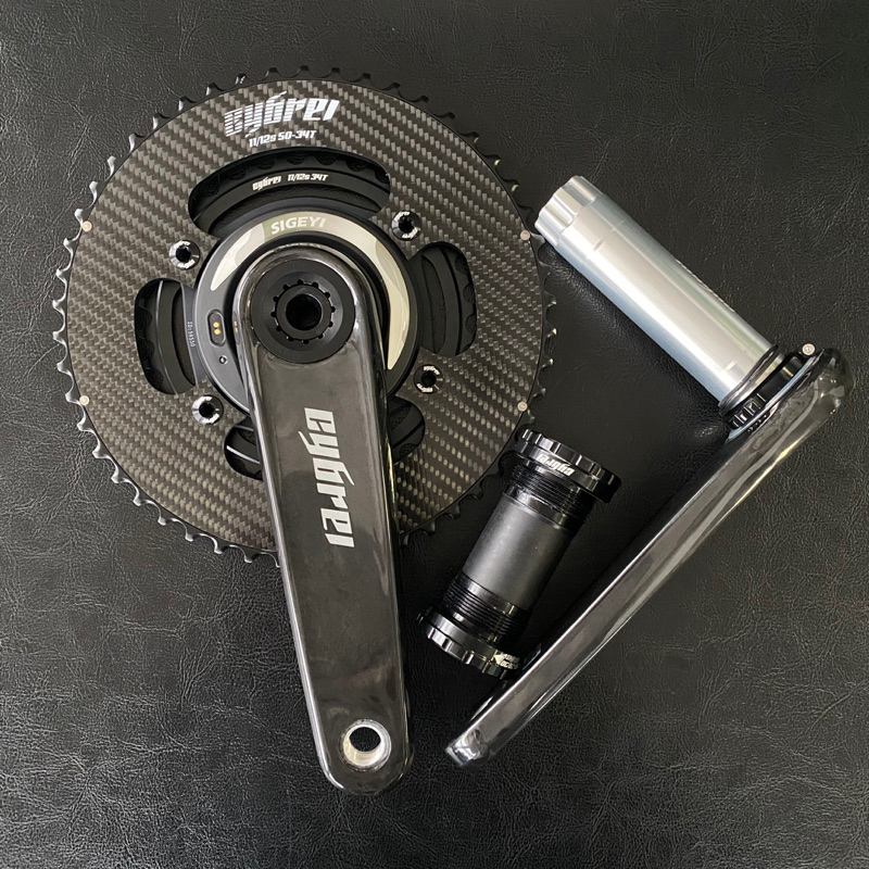 ชุดจานหน้า Cybrei พร้อม Sigeyi power meter และ ใบคาร์บอน Cybrei ...