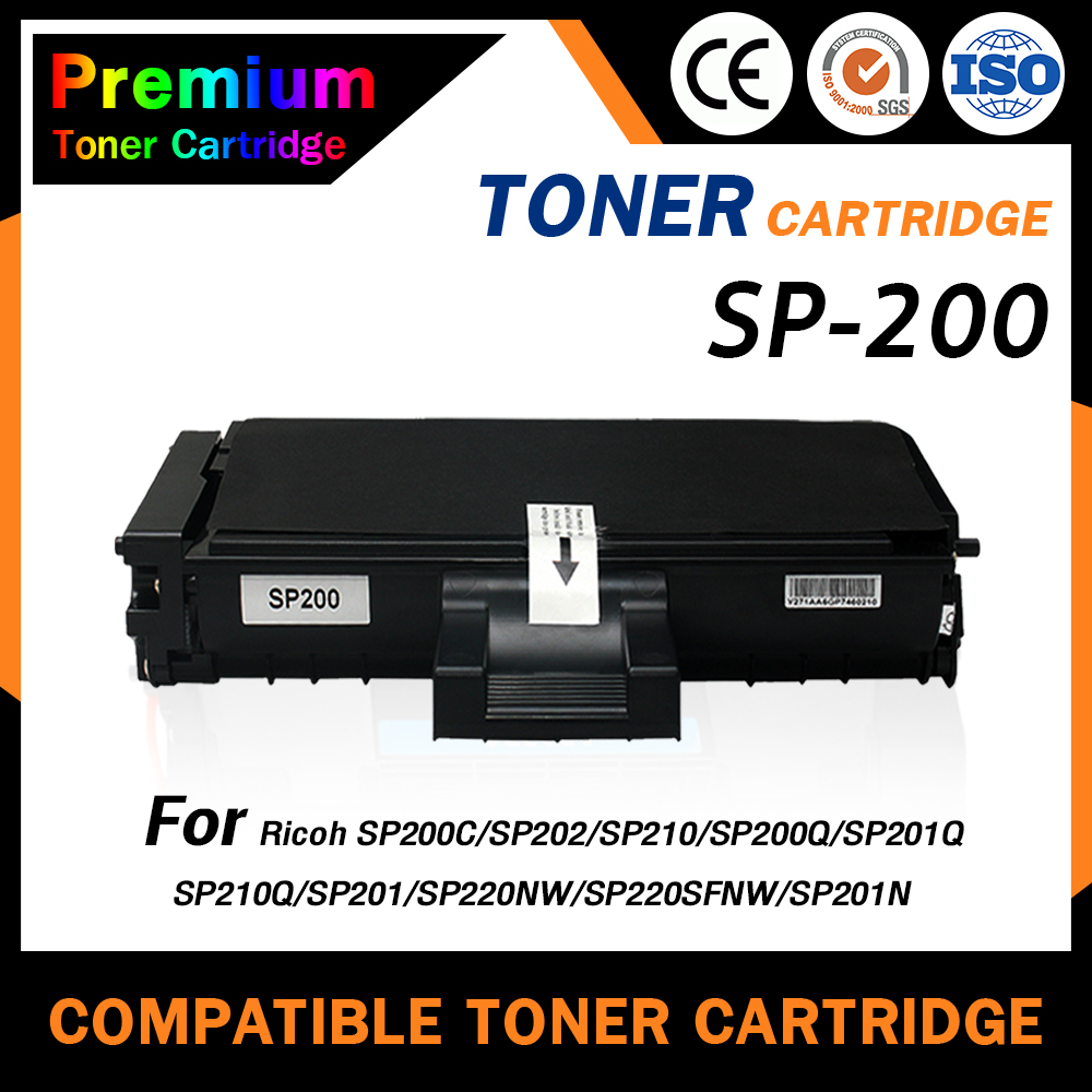HOME Toner SP200/200/SP220/220 สำหรับ ปริ้นเตอร์ รุ่น Ricoh sp200c/SP210/200Q/201Q/210Q/220NW ...