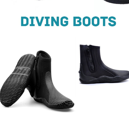 Scuba High Boot บูทดำน้ำข้อสูง สำหรับใส่ทับฟิน open heel neoprene 5m ...