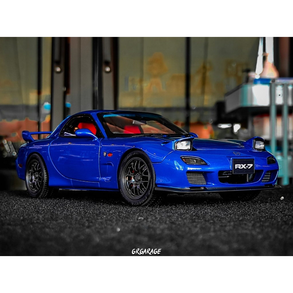 Mazda RX7 Spirit R blue 1:18 (Polar Master) | Shopee Thailand