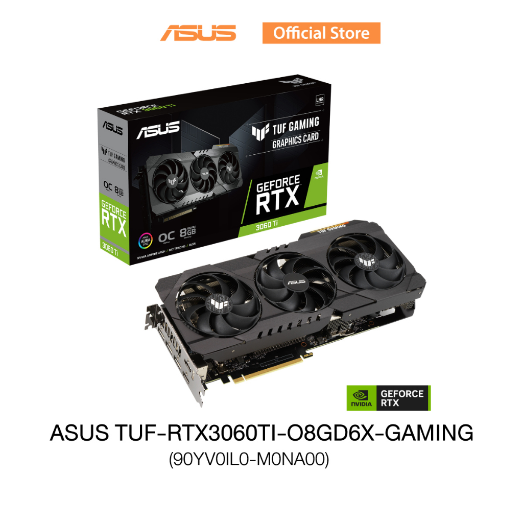 ASUS TUF-RTX3060TI-O8GD6X-GAMING (90YV0IL0-M0NA00), VGA card, GeForce ...