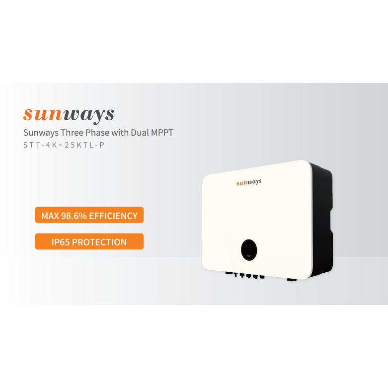 On-Grid Inverter Sunways 5kW 1Ph 10kW 3Ph รับประกัน 10 ปี ( Wifi module ...