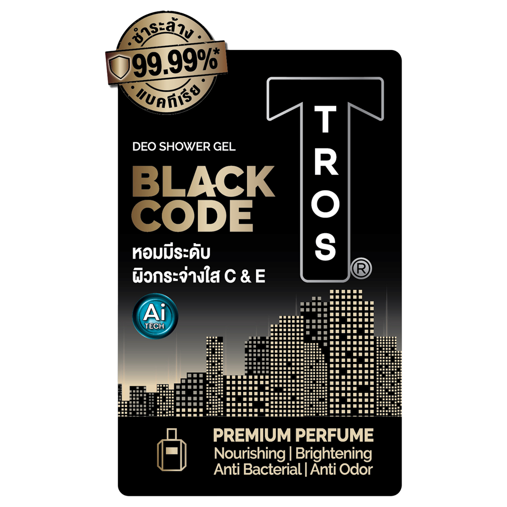 TROS - Black Code Deo Shower Gel Pump #Black (450 ml.) เจลอาบน้ำ | Shopee Thailand