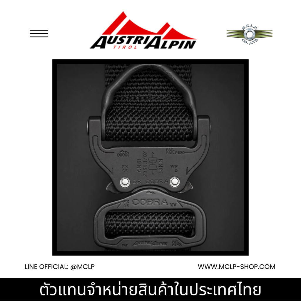 AustriAlpin D-RING COBRA® PRO STYLE 18 kN Aluminium Buckle | Shopee ...