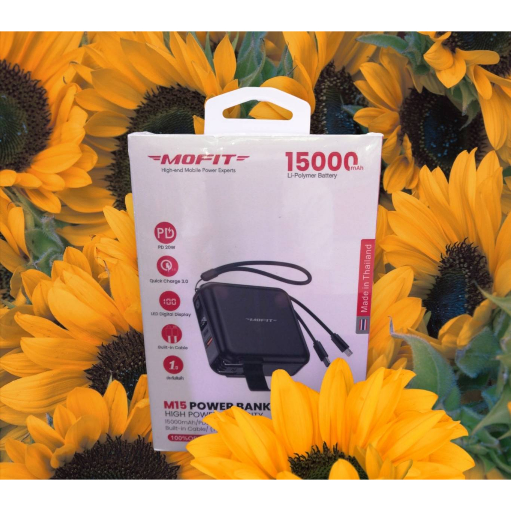 Power Bank Mofit 15000mAh # M15 | Shopee Thailand