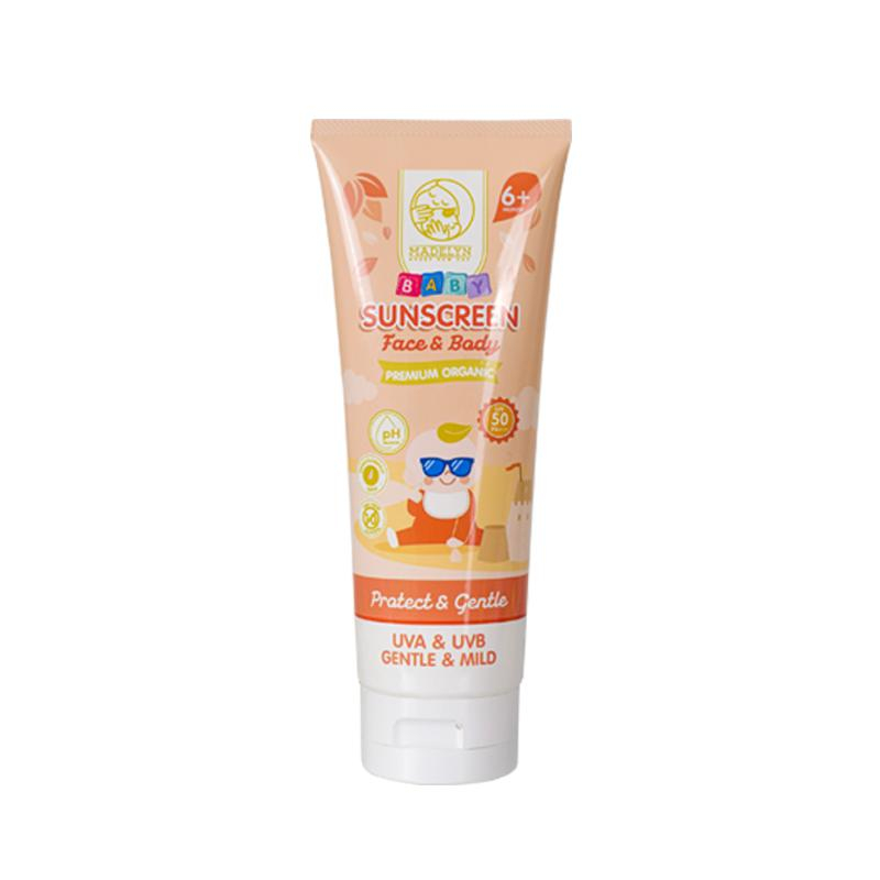 MADELYN BABY SUNSCREEN FACE & BODY DAILY PROTECTION 200ml. เมดเดอร์ลีน ...