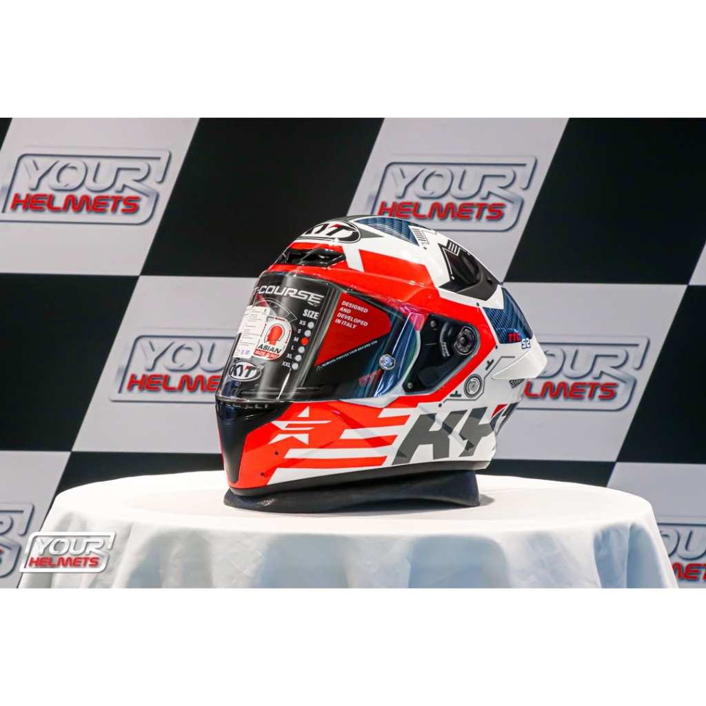 หมวกกันน็อค KYT HELMETS รุ่นTT-COURSE FUSELAGE RED | Shopee Thailand