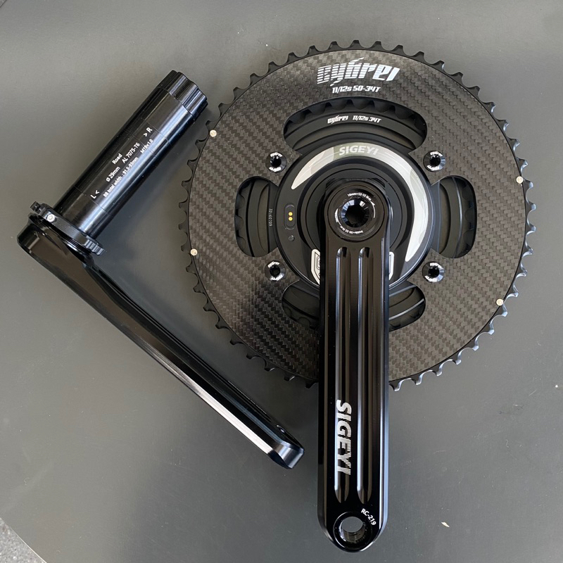 ชุดจานหน้า Sigeyi พร้อม Powermeter + ใบคาร์บอน Cybrei | Shopee Thailand