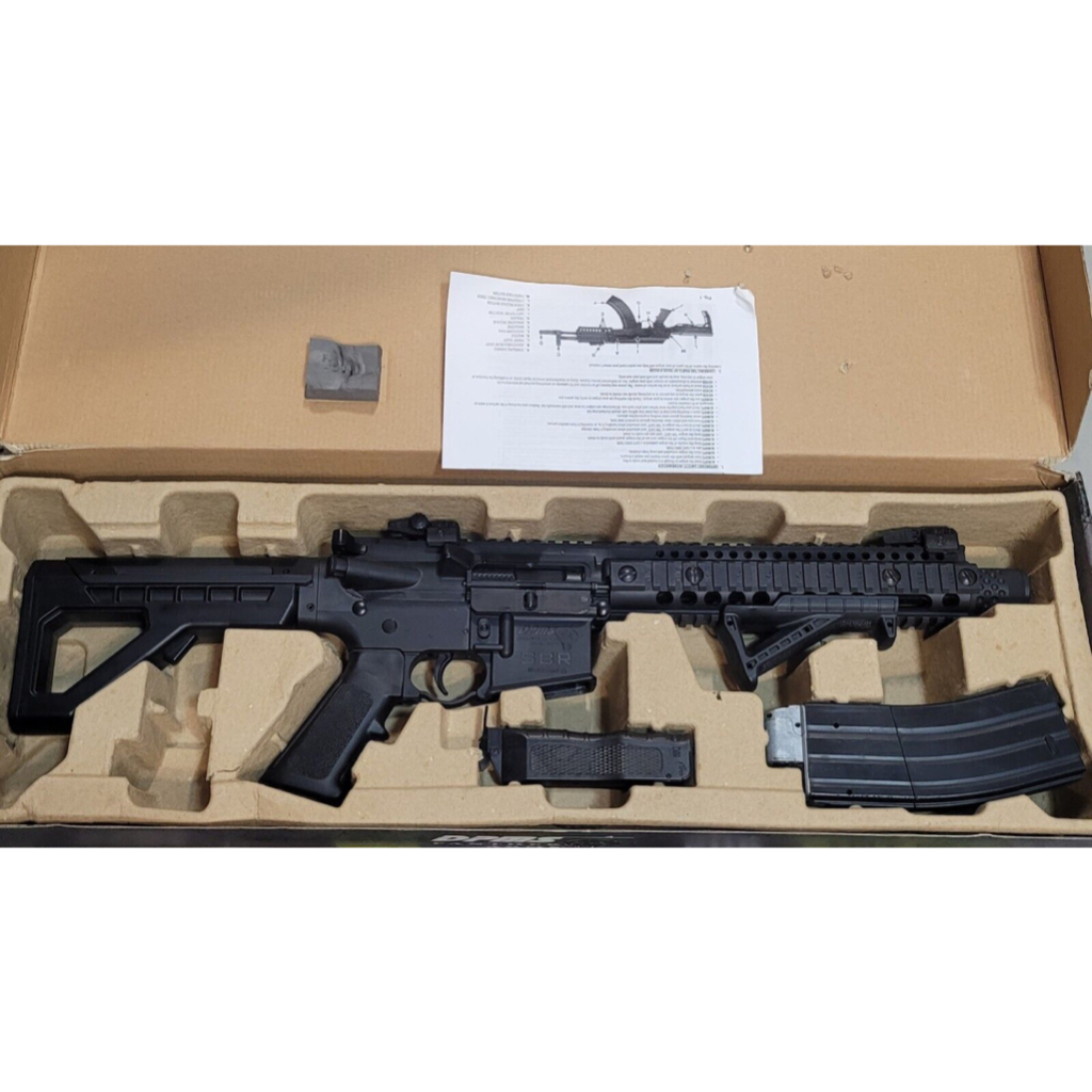 Crosman DPMS SBR Full/Semi Auto Co2 Powered BB Air Rifle BB Gun Black ...