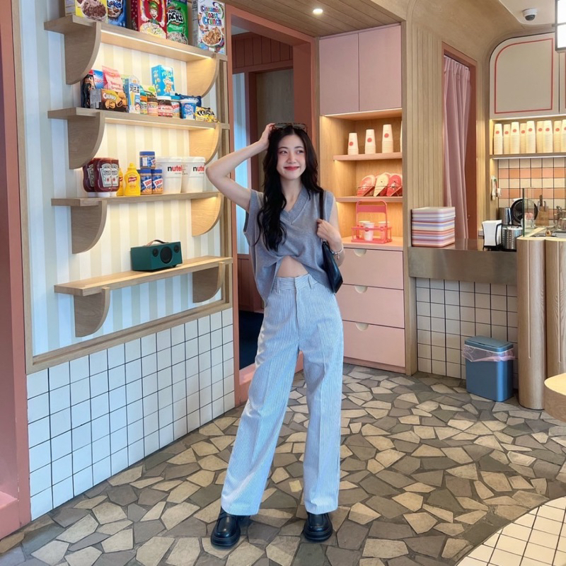 Beming bkk pant กางเกงกระบอก | Shopee Thailand