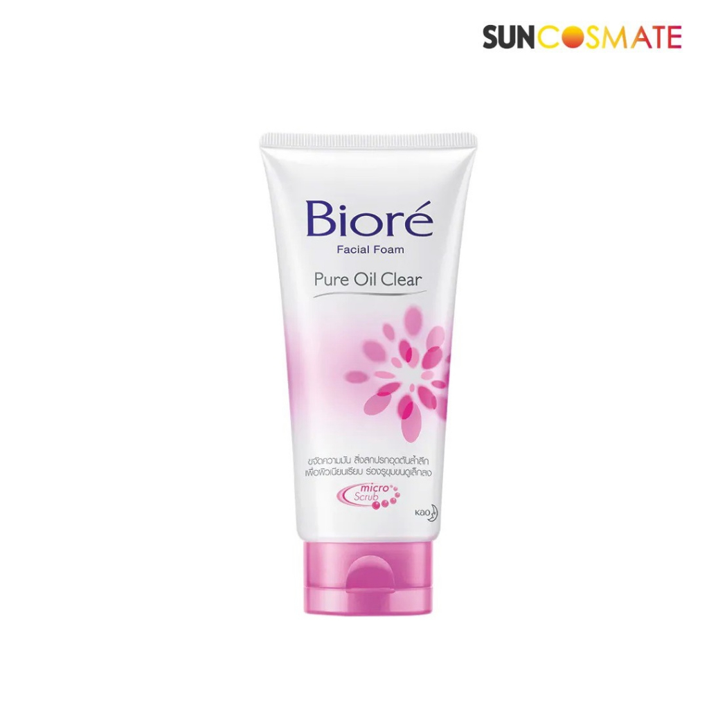 BIORE Facial Foam Pure Oil Clear 100g. | Shopee Thailand