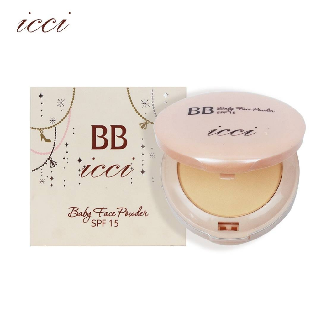 BB ICCI (No.1291) แป้งผสมรองพื้น Baby Face Powder SPF15 เนื้อเนียน ติด ...