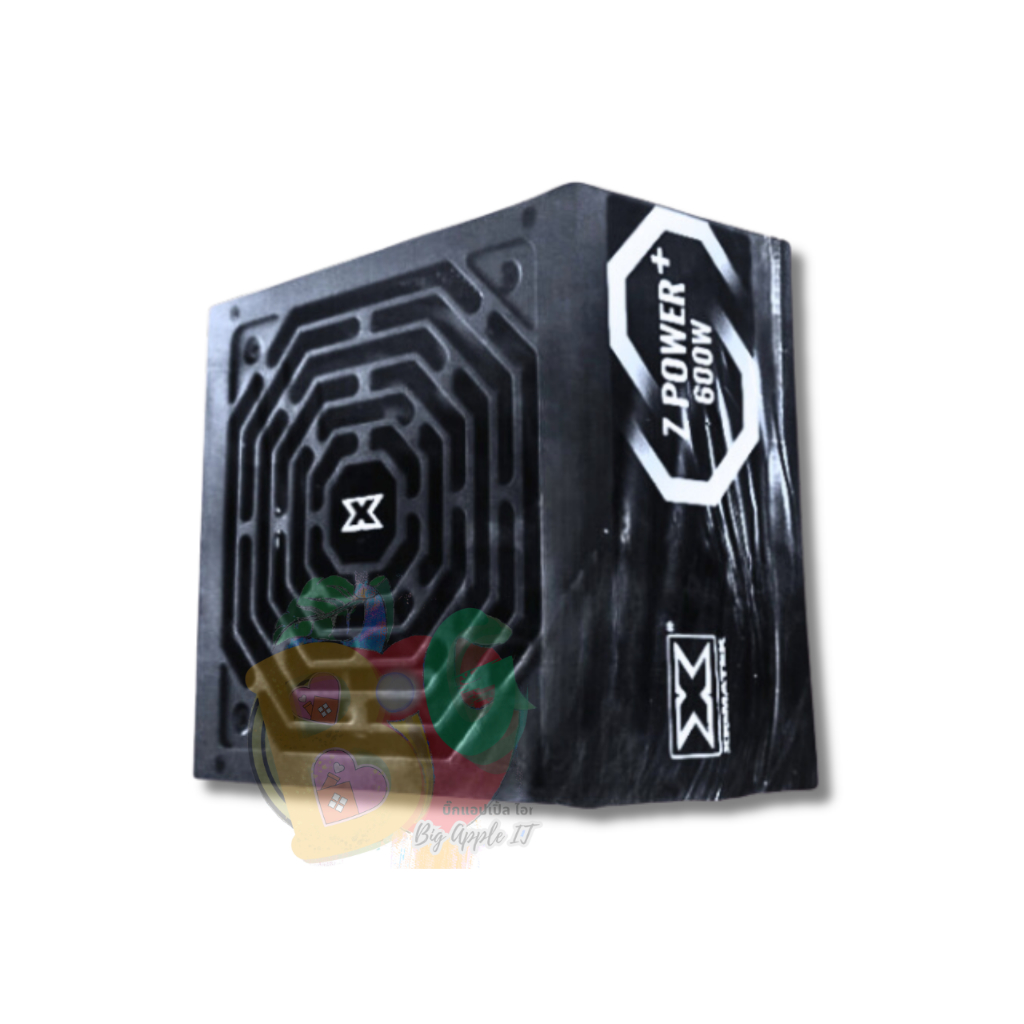 600W รุ่น (Z-POWER+) XIGMATEK POWER SUPPLY อุปกรณ์จ่ายไฟ 230V FAN120MM. multi gpu support6+2pin ...