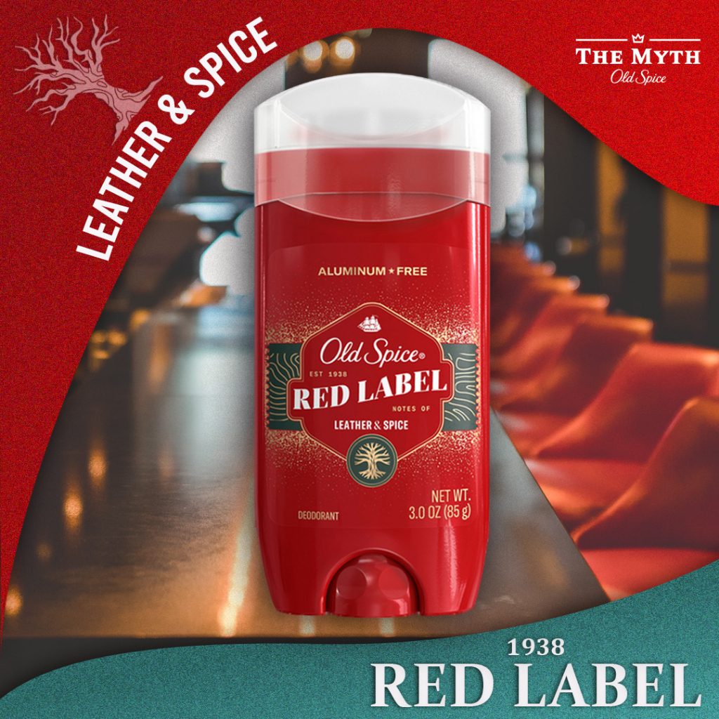*ของแท้นำเข้าจากUSA* Old Spice Red Label โรลออน กลิ่น Leather กลิ่น ...