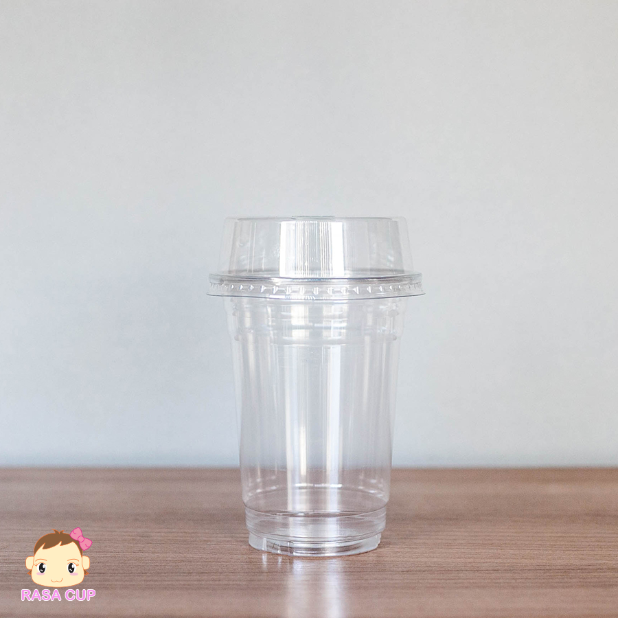 [FP95-16-0100] แก้วพลาสติกใส PET 16oz ปากกว้าง 95 มม. บรรจุ 100 ใบ รุ่น ...