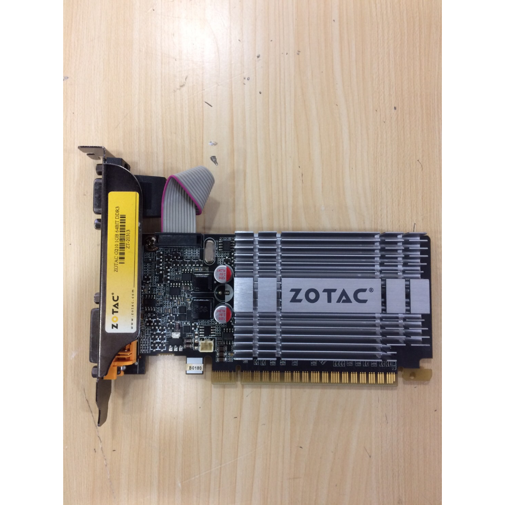การ์ดจอ Zotac Nvidia GeForce GT210 1GB DDR3 64Bit Port เชื่อมต่อ : VGA ...