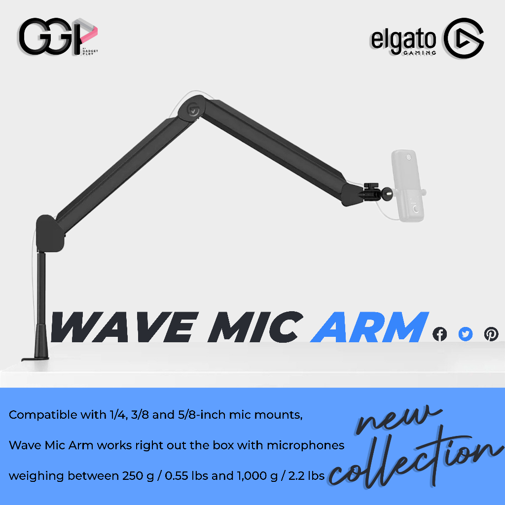 [กรุงเทพฯ ด่วน 1 ชั่วโมง] Elgato Wave Mic Boom Arm, Elgato Wave Mic Arm ...