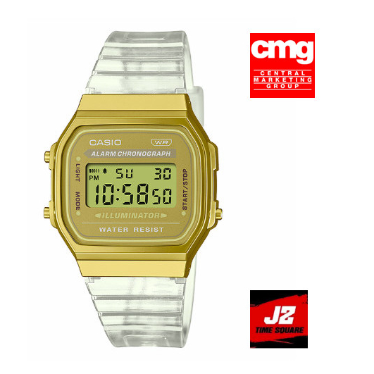 แท้แน่นอน 100% กับ CASIO A168XESG-9ADF อุปกรณ์ครบทุกอย่างพร้อมใบรับ ...
