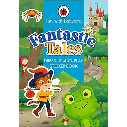 Fantastic Tales Dress-Up-And-Play Sticker Book หนังสือเด็ก กิจกรรม ...