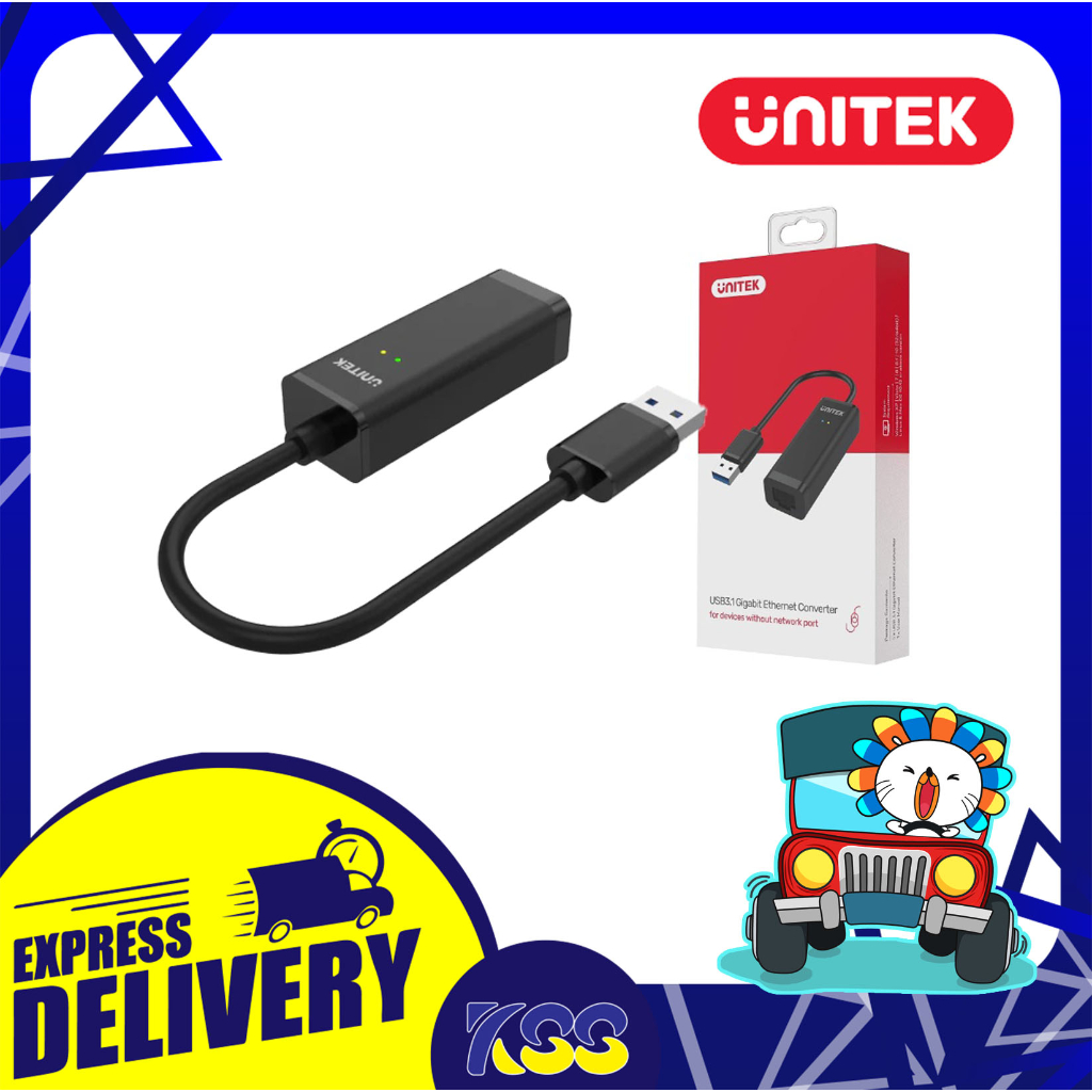 สายยูเอสบีแลน Unitek USB 3.0 To Lan Gigabit Ethernet Network Adapter 10 ...