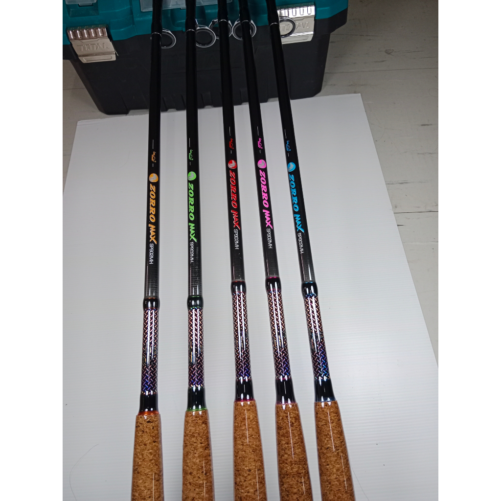 คันตกปลาหน้าดินหมาป่าแท้ 100% สปิ้นนิ่ง ZORRO MAX คันกราไฟท์แท้ แบลงค์ ...