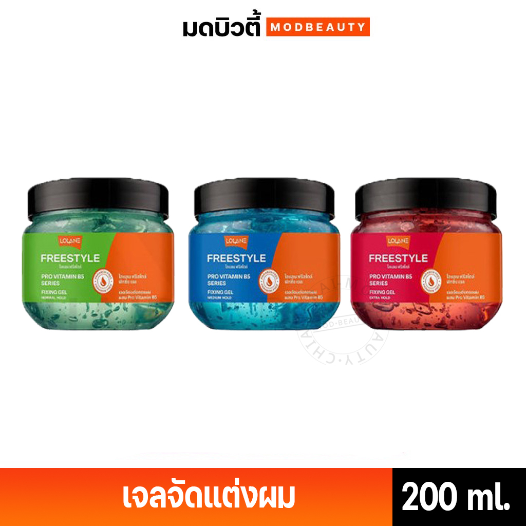 โลแลน ฟรีสไตล์ ฟิกซิ่ง เจล 200 กรัม (เจลจัดแต่งทรงผม) Lolane Gel ...