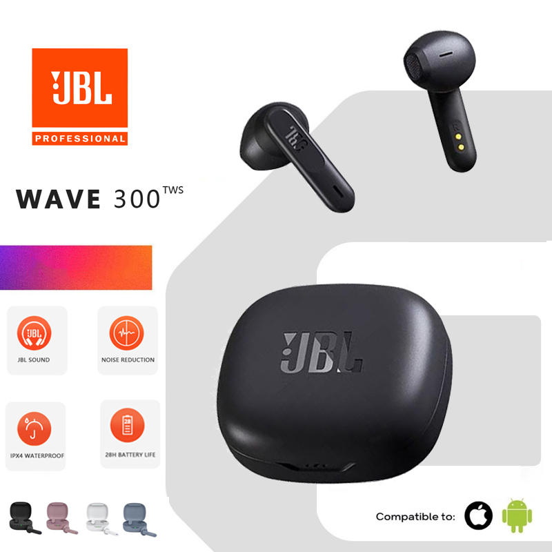 JBL Wave 300 TWS Wireless Bluetooth In-Ear Headphones Built-in ...