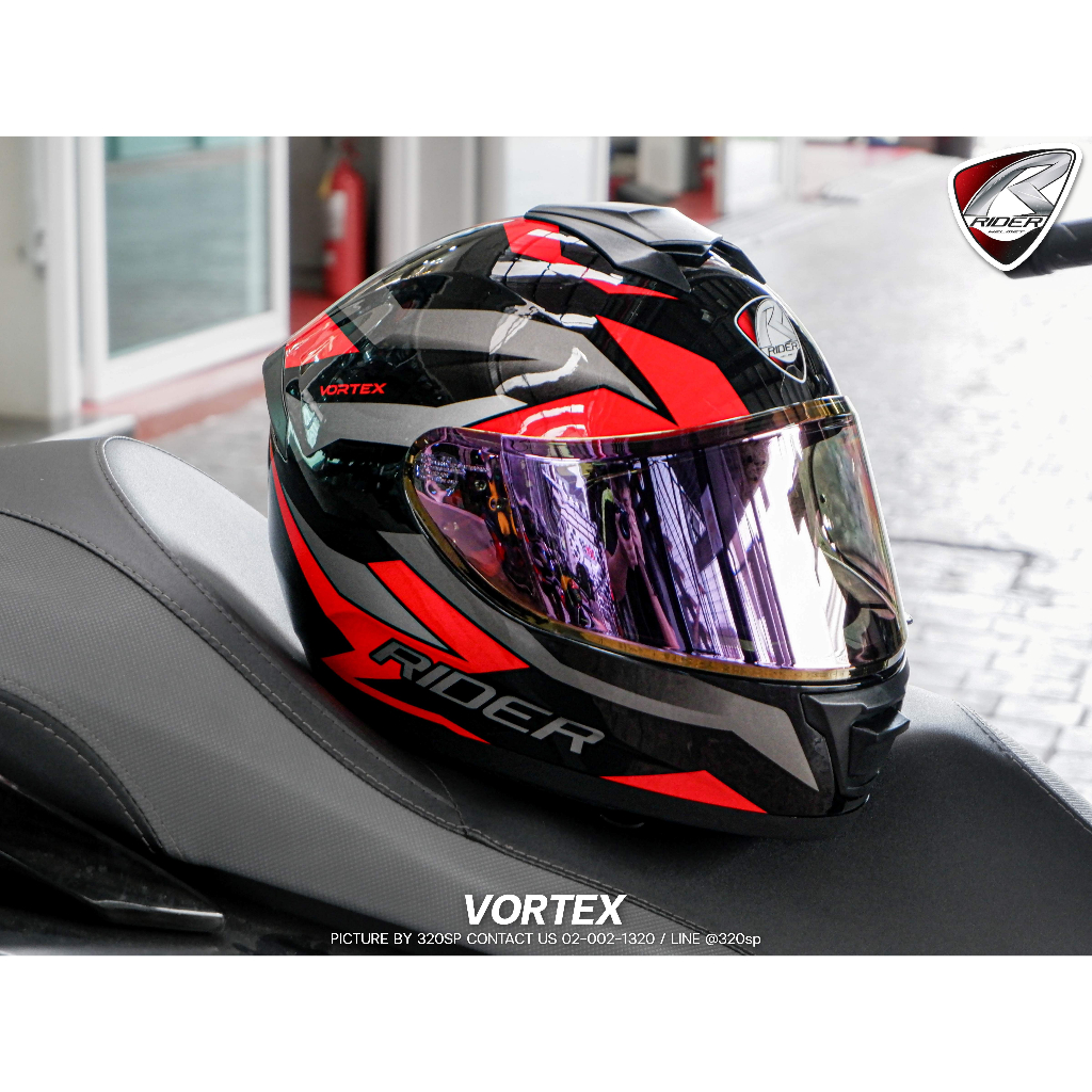หมวกกันน็อค Rider Vortex 2023 ลายใหม่ล่าสุด ส่งไว!!! | Shopee Thailand