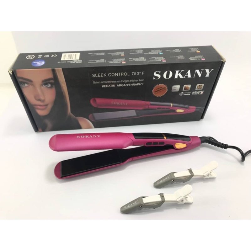 เครื่องหนีบผมตรงตรงยี่ห้อ SOKANY | Shopee Thailand