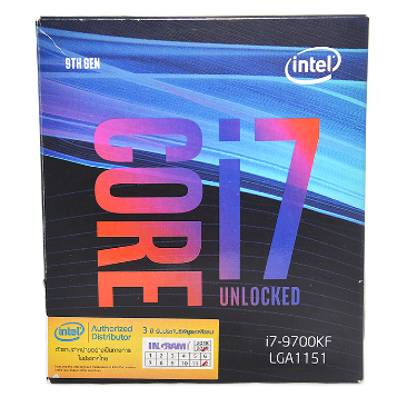 CPU (ซีพียู) Intel Core I7 9700KF (4.90GHz) 8C/8T LGA1151v2 ตัวท็อป ...