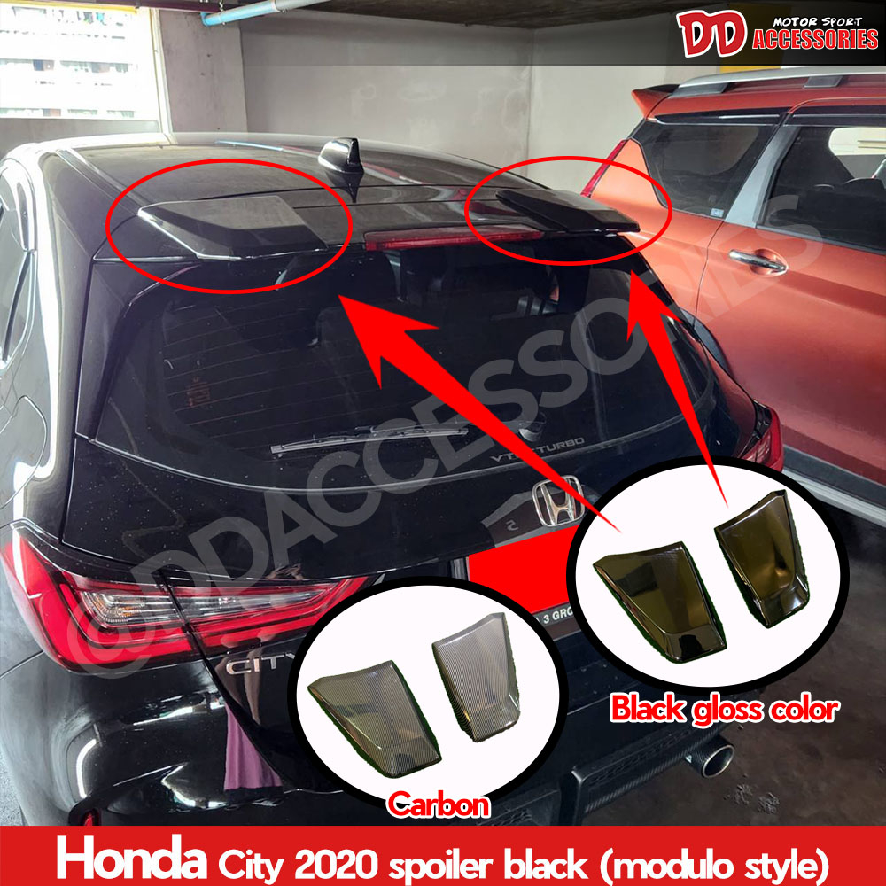 spoiler city 2021 2022 2023 5 ประตู Hatchback มี 2 สี ดำเงา คาร์บอน ...