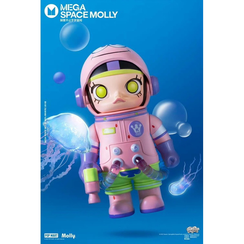 ลิขสิทธิ์แท้ POP MART Mega SPACE MOLLY V2 Series 100% มอลลี่ Glacier กา ...
