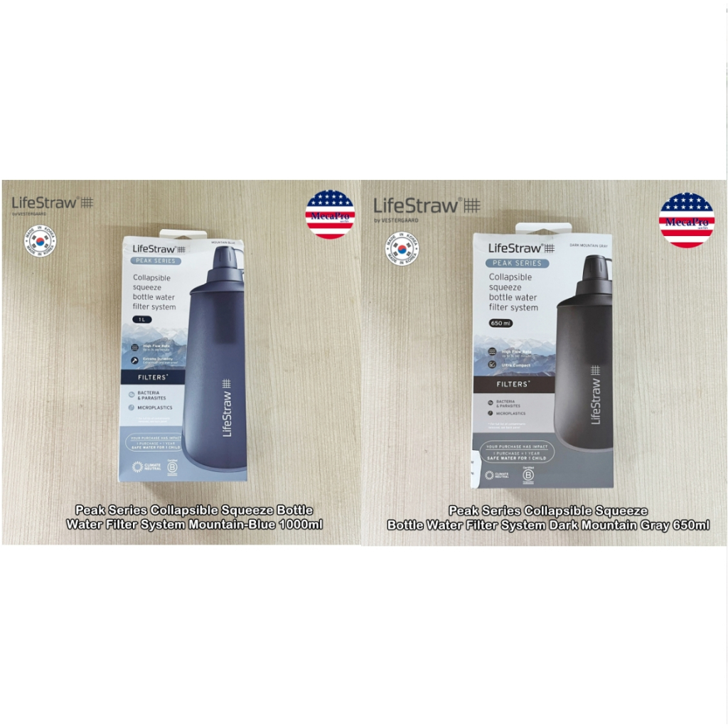 LifeStraw® Peak Series Collapsible Squeeze Bottle Water Filter System ...