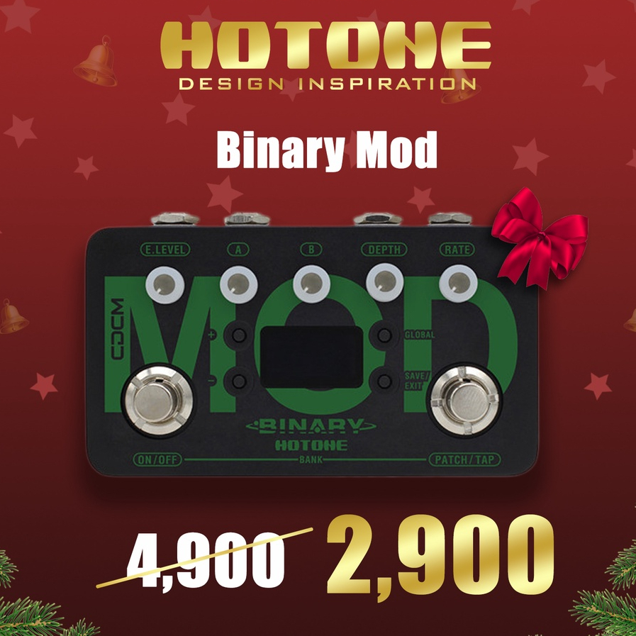 [ใส่โค้ดลด 1000บ.] Hotone Binary Mod เอฟเฟคกีตาร์ | Shopee Thailand