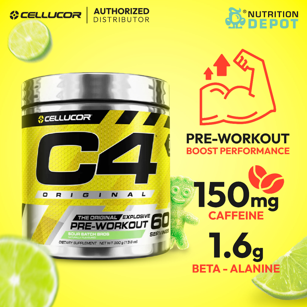 Cellucor C4 Original 60 Servings - (Pre-Workout) กรดอมิโนเพิ่มแรงในการ ...