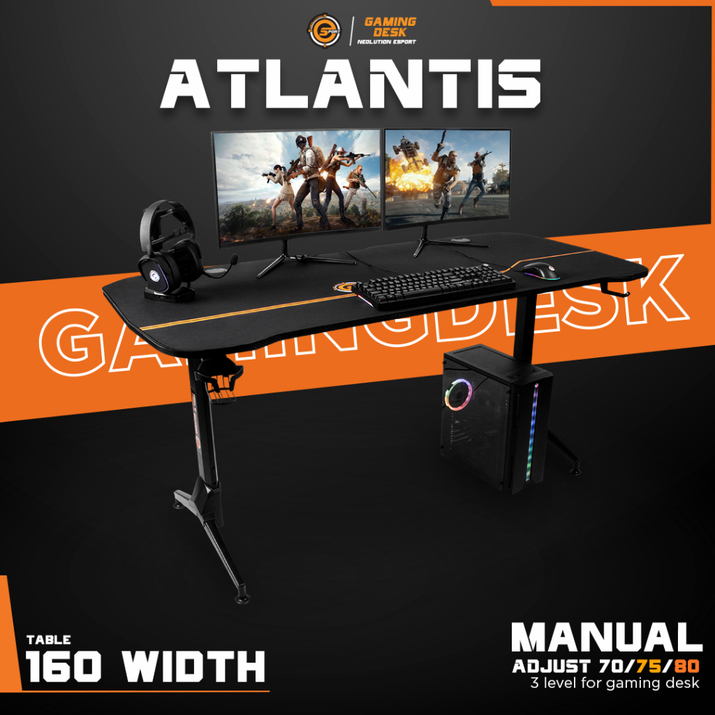 Neolution E-Sport Gaming Desk รุ่น ATLANTIS โต๊ะเกมมิ่ง โต๊ะเล่นเกมส์ ...