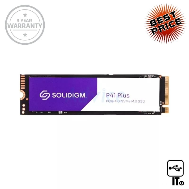 1 TB SSD M.2 PCIe 4.0 SOLIDIGM P41 PLUS (SSDPFKNU010TZX1) ฮาร์ดดิส ...