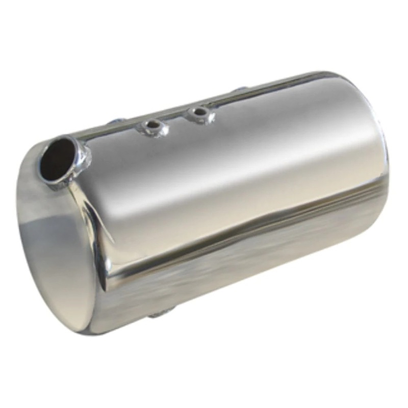 Ultima Chrome Round Oil Tank Side Fill Universal Harley Chopper Bobber ...