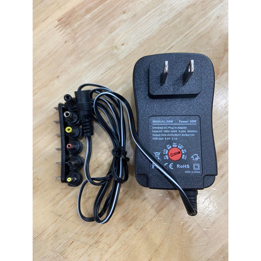 ส่งจากไทย Adapter ปรับค่า เปลี่ยนหัวได้ 6แบบ Universal Wall Plug-in ...