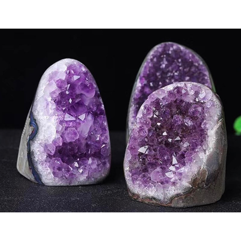 1 PC Natural Amethyst Geode Quartz Cluster Crystal Specimen Energy ...
