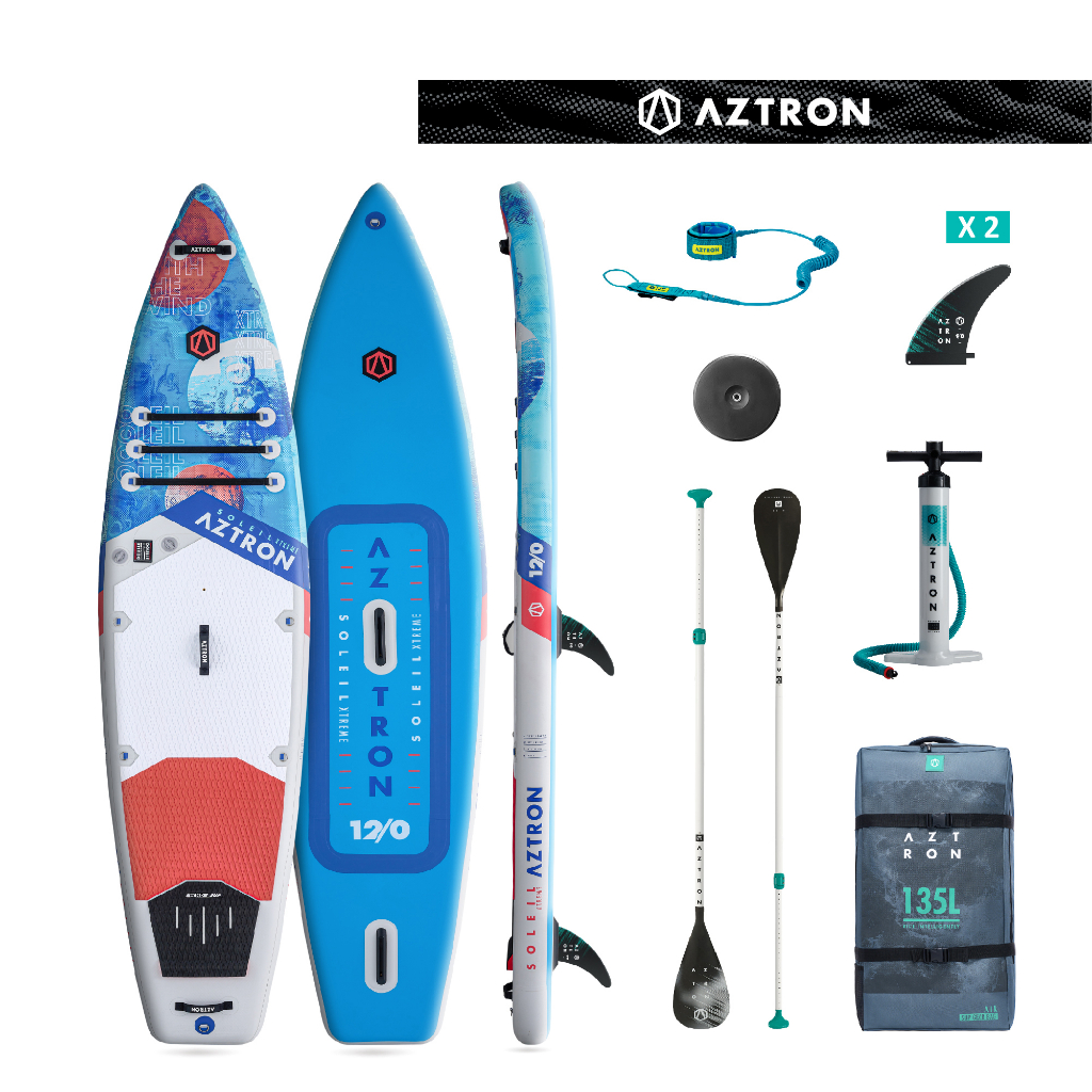 บอร์ดยืนพาย 2 ห้องลม Aztron Soleil XTreme 12'0" Windsurf ปลอดภัย ไม่แอ่นตัว ไม่มีประกัน | Shopee ...