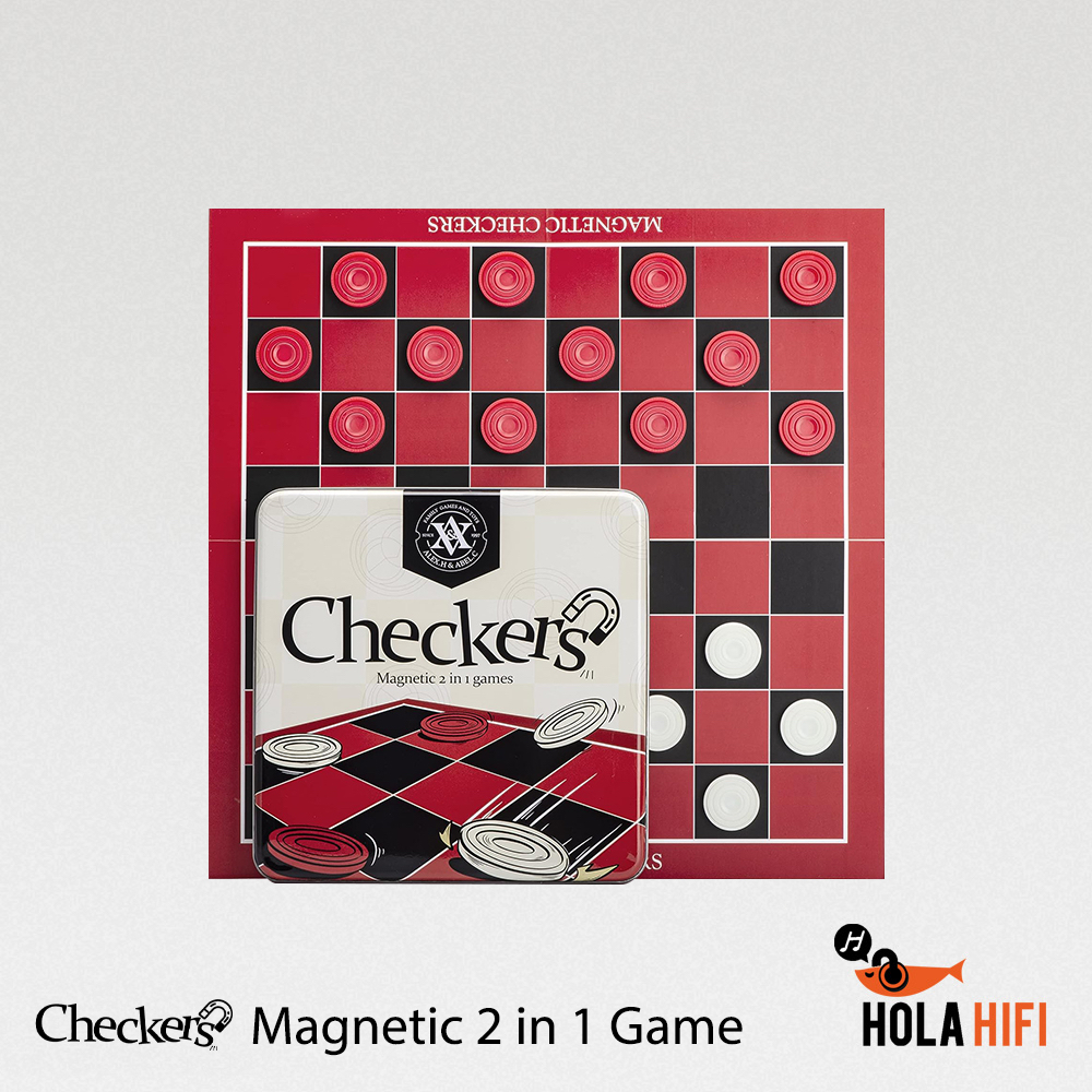 A&A Checkers Magnetic 2 in 1 game with Folding Board and Interlocking ...