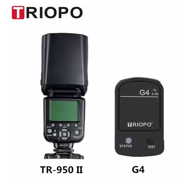 แฟลช Triopo TR-950II + G4 wireless Trigger Flash Light Speedlite ...