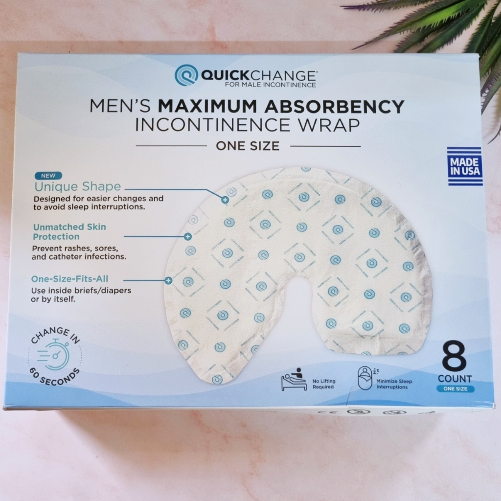 [QuickChange®] Men's Maximum Absorbency Incontinence Wrap One Size 8 ...