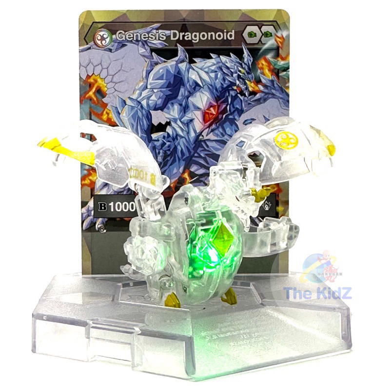 Bakugan Evolutions Genesis Dragonoid lights up with card and stand ...